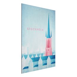 Bilderwelten Alu-Dibond Outdoor Bild Reiseposter - Stockholm