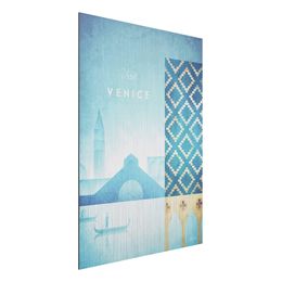 Bilderwelten Alu-Dibond Outdoor Bild Reiseposter - Venedig
