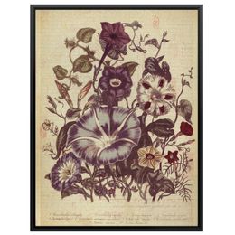 Bilderwelten Leinwandbild - Hochformat Vintage Memory Blumenstrauss