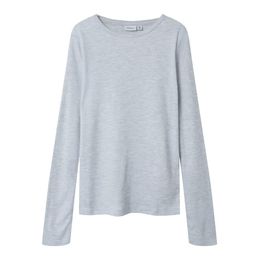 name it Longsleeve "Tinemaj" in Grau - 61% | Größe 116 | Kinder-longsleeves