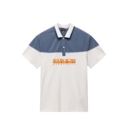 Napapijri Poloshirt 'Saturnia' Herren Größe XL royalblau / gelb / weiß