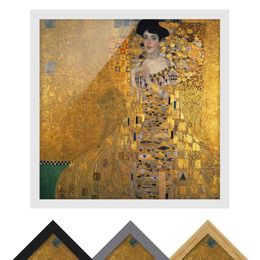 Bilderwelten Bild mit Rahmen originell gold modern inkl. Rahmung - Gustav Klimt - Adele Bloch-Bauer I - Deko Wohnzimmer Schlafzimmer
