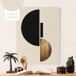 Bilderwelten Leinwandbild Geometrischer Halbkreis I