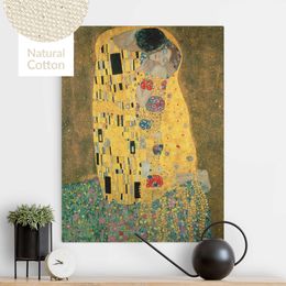 Bilderwelten Leinwandbild Gustav Klimt - Der Ku&szlig;