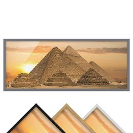 Bilderwelten Bild mit Rahmen - Panorama Dream of Egypt
