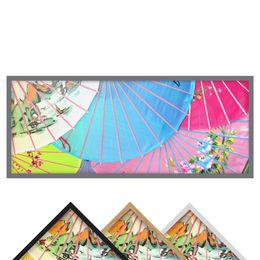 Bilderwelten Bild mit Rahmen - Panorama Chinese Parasols