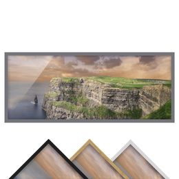 Bilderwelten Bild mit Rahmen - Panorama Cliffs Of Moher