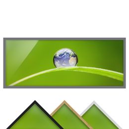 Bilderwelten Bild mit Rahmen - Panorama Gr&uuml;ne Hoffnung