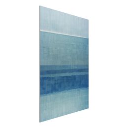 Alu Dibond Outdoor Bild - Die Flut - originell blau maritim wetterfest Deko Wohnzimmer Schlafzimmer