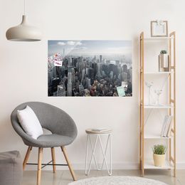 Bilderwelten Glasbild - Querformat Upper Manhattan New York City