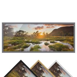 Bilderwelten Bild mit Rahmen - Panorama Tverrdalsbekken in Norwegen