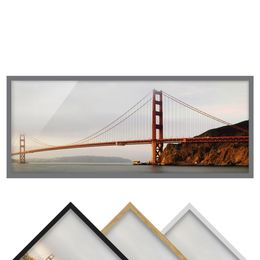 Bilderwelten Bild mit Rahmen - Panorama San Francisco