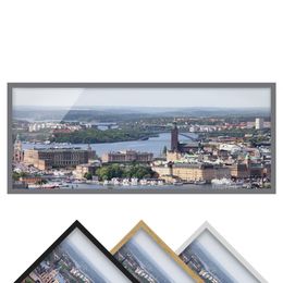 Bilderwelten Bild mit Rahmen - Panorama Stockholm City