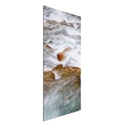 Bilderwelten Alu-Dibond Outdoor Bild Der kalte Bergbach