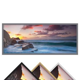 Bilderwelten Bild mit Rahmen - Panorama Am Meer in Cornwall