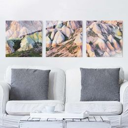 Bilderwelten Glasbild Natur Motiv einzigartig Glas Wandbild - Tuffstein im Rosental - Berg Wohnzimmer Schlafzimmer