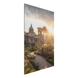 Bilderwelten Alu-Dibond Outdoor Bild Forum Romanum bei Sonnenaufgang