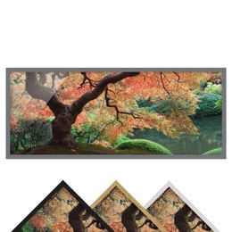 Bilderwelten Bild mit Rahmen - Panorama Japanischer Garten