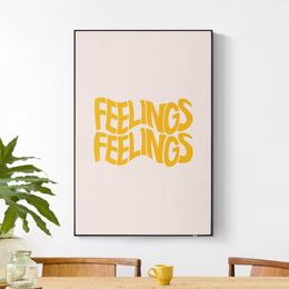 Akustik-Wechselbild Feelings gelb