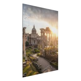 Bilderwelten Alu-Dibond Outdoor Bild Forum Romanum bei Sonnenaufgang