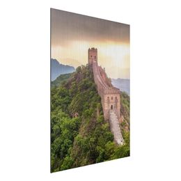 Bilderwelten Alu-Dibond Outdoor Bild Die unendliche Mauer von China