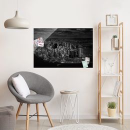 Bilderwelten Glasbild - Querformat New York - Manhattan aus der Luft