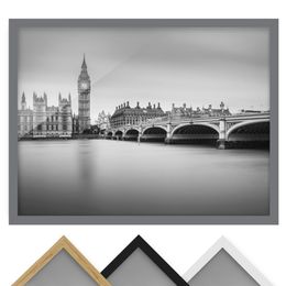 Bilderwelten Bild mit Rahmen - Querformat Westminster Br&uuml;cke und Big Ben