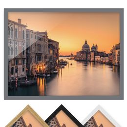 Bilderwelten Bild mit Rahmen - Querformat Goldenes Venedig