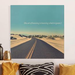 Bilderwelten Leinwandbild Natur Motiv Kunstdruck t&uuml;rkis - Lyrische Landschaften - Wissen - Landschaft XXL Wohnzimmer Schlafzimmer