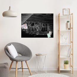 Bilderwelten Glasbild - Querformat New York - Manhattan aus der Luft