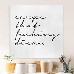 Bilderwelten Leinwandbild Carpe Diem Kalligrafie