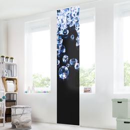 Bilderwelten Schiebegardine Fl&auml;chenvorhang modern Klett oder Keder - Diamantenglanz - Deko Schiebevorhang Wohnzimmer Schlafzimmer
