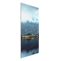 Bilderwelten Alu-Dibond Outdoor Bild Spiegelung auf den Lofoten