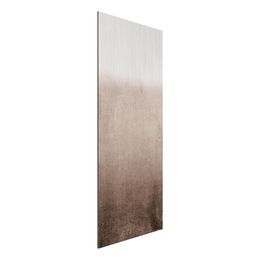 Alu Dibond Outdoor Bild - Spiel der Farben Verblassendes Sepia - braun Illustration Aquarell Deko Wohnzimmer Schlafzimmer