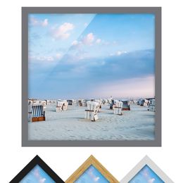 Bilderwelten Bild mit Rahmen Strandk&ouml;rbe an der Nordsee