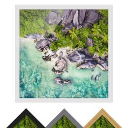 Bilderwelten Bild mit Rahmen Versteckter Strand