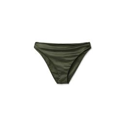 CALZEDONIA Bikinihose 'SHINY SATIN' Damen Gr&ouml;&szlig;e S dunkelgr&uuml;n
