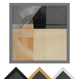 Bilderwelten Bild mit Rahmen Transparente Geometrie