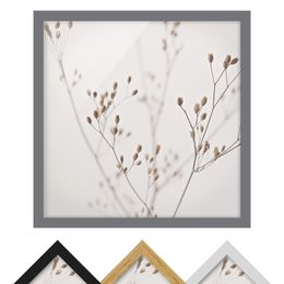 Bilderwelten Bild mit Rahmen Zarte Knospen am Wildblumenzweig