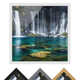 Bilderwelten Bild mit Rahmen Shiraito Wasserfall