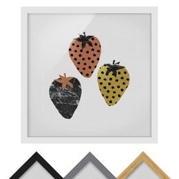 Bilderwelten Bild mit Rahmen Skandinavische Erdbeeren