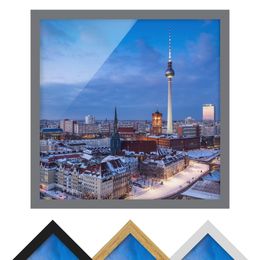 Bilderwelten Bild mit Rahmen Schnee in Berlin