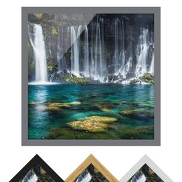 Bilderwelten Bild mit Rahmen Shiraito Wasserfall