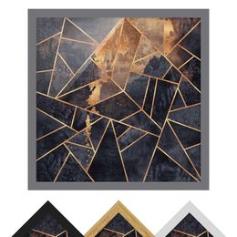 Bilderwelten Bild mit Rahmen Onyx mit Gold