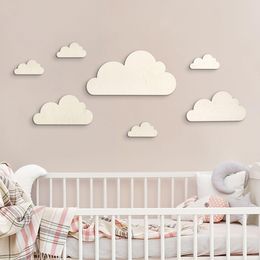 Bilderwelten Wanddeko Holz 7 Wolken Set