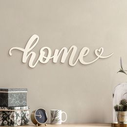 Bilderwelten Wanddeko Holz home Handlettering
