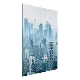 Bilderwelten Alu-Dibond Outdoor Bild K&uuml;hles Shanghai