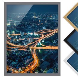 Bilderwelten Bild mit Rahmen Eine Nacht in Bangkok
