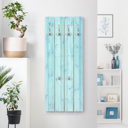 Bilderwelten Wandgarderobe einzigartig Motiv Holzoptik - Maritime Holzplanken - Deko Garderobenpaneel Flur