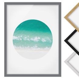 Bilderwelten Bild mit Rahmen Das Meer im Kreis